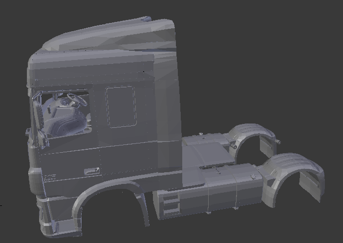 3D file RC truck cab 1:14 Model XF106 🚚 ・3D print design to download・Cults