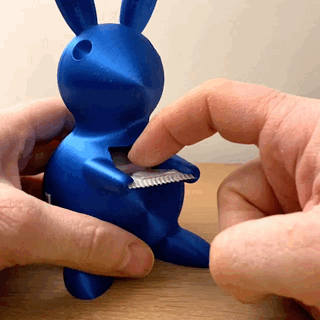 🐇 Rabbit tape dispenser・Free STL File for ・Cults
