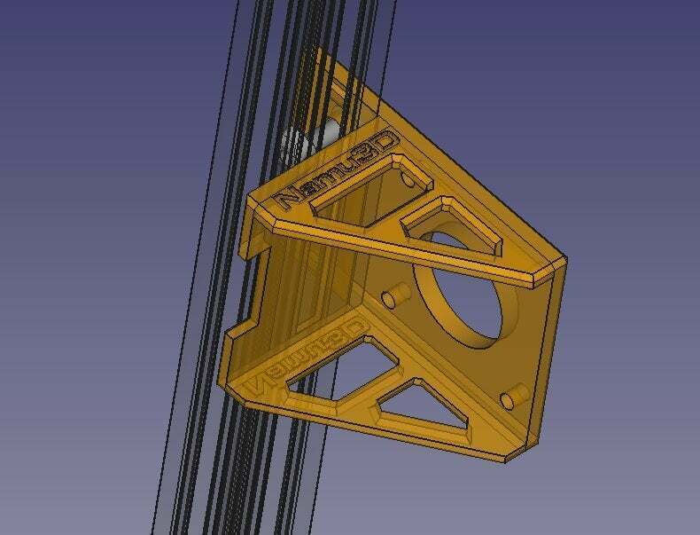 🔧 Nema17 stepper motor bracket mount for 2020 Extrusion・Free STL File ...