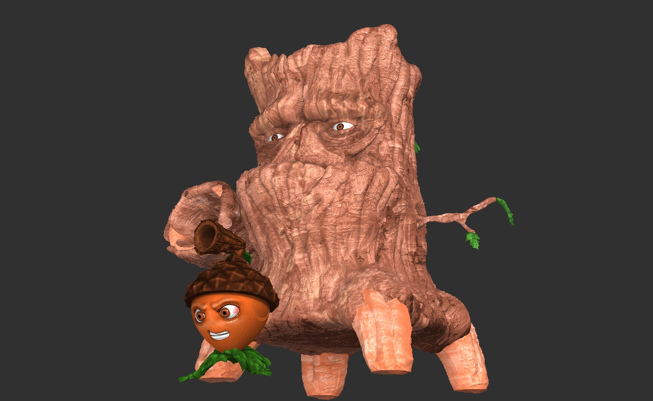 🎮 Acorn Plants and Zombies・ OBJ File for 3D printing・Cults