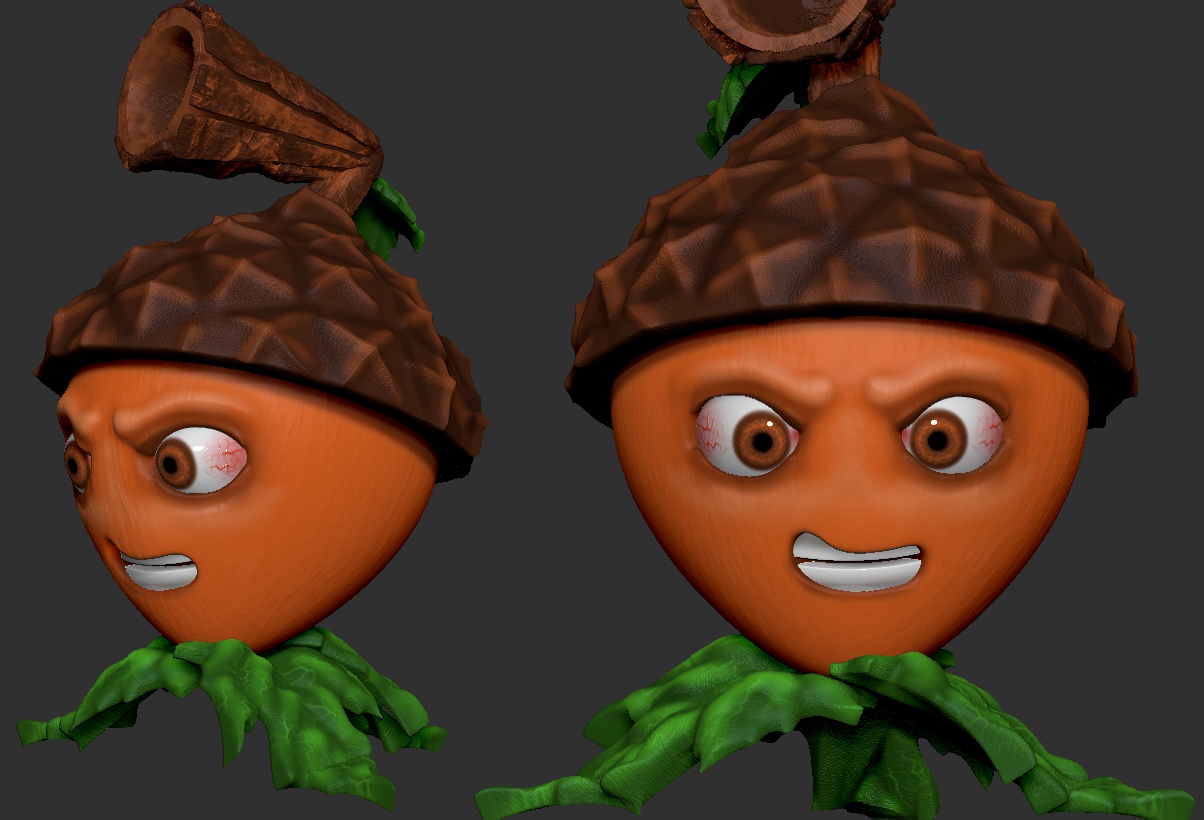 🎮 Acorn Plants and Zombies・ OBJ File for 3D printing・Cults