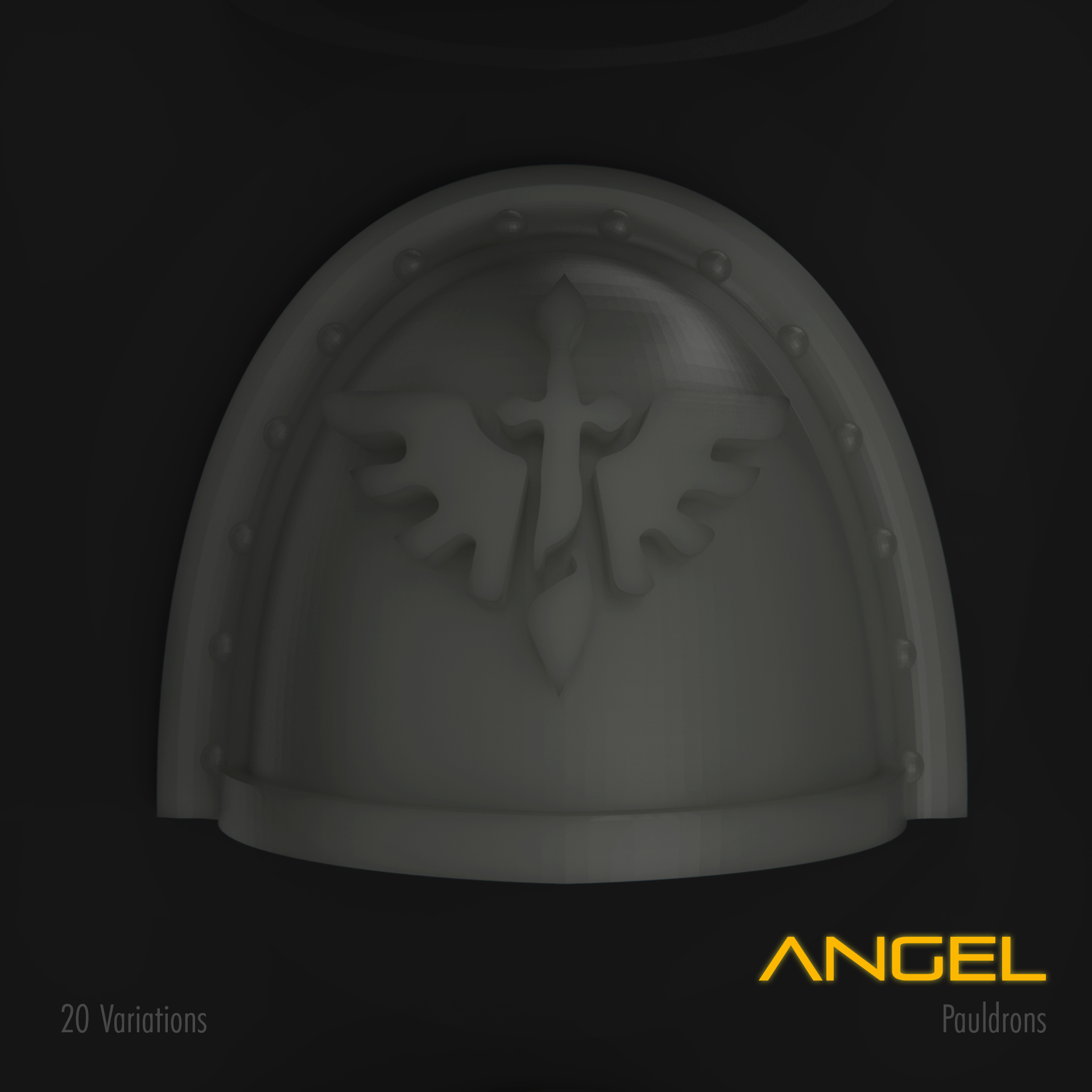 STL file Angel Space Marine Pauldron Pack 👼 ・3D printer model to ...