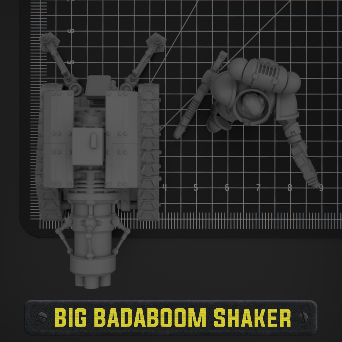 ⚔ Big Badaboom Shaker・ STL File for ・Cults