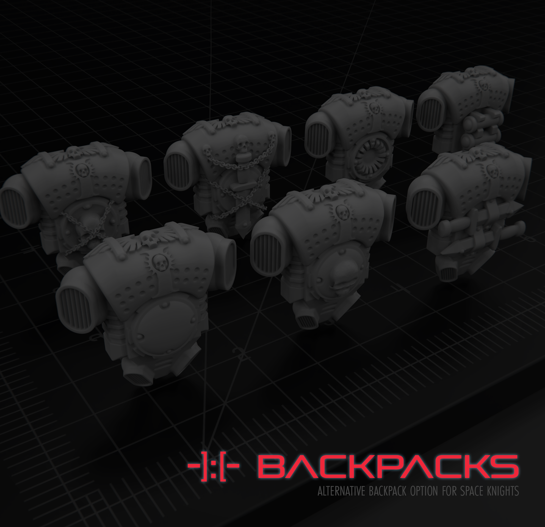 ⚔ I-Backpacks・ STL File for ・Cults