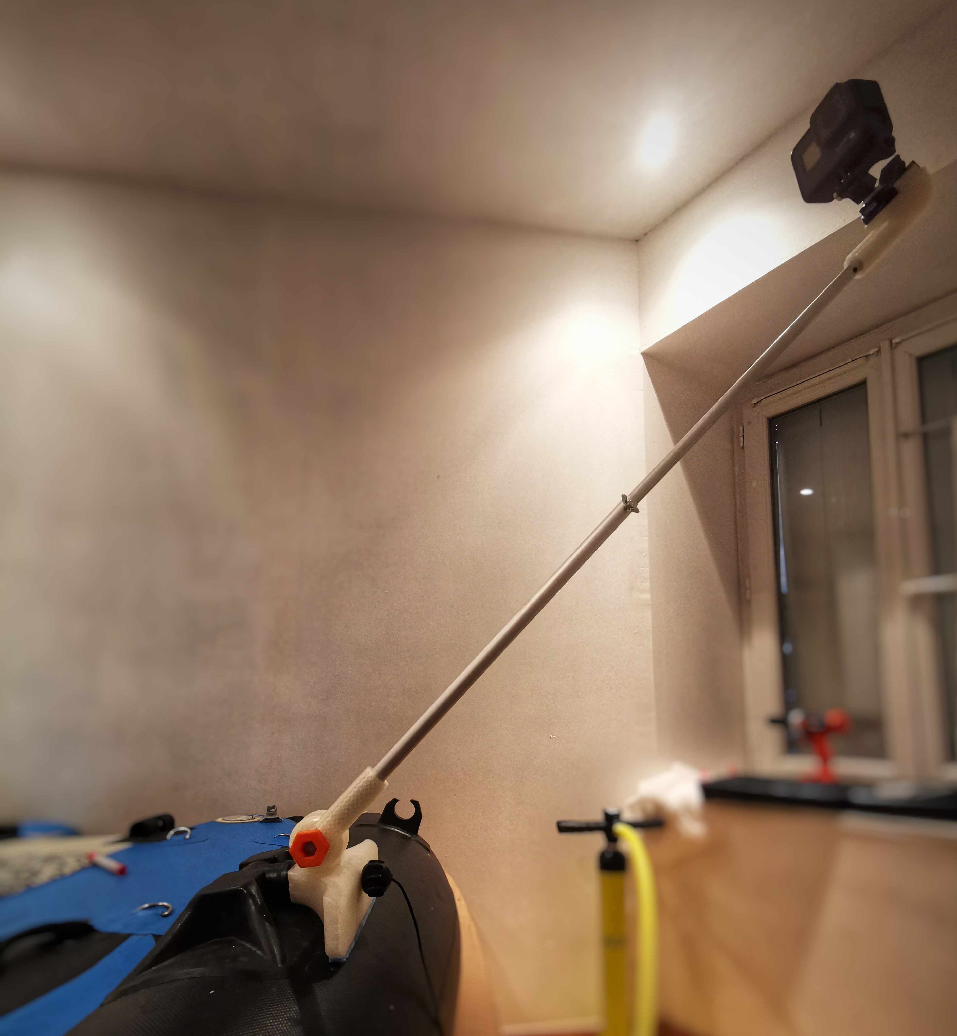 Free STL file support gopro float tube kayak telescopic oar 🛶 ・3D ...