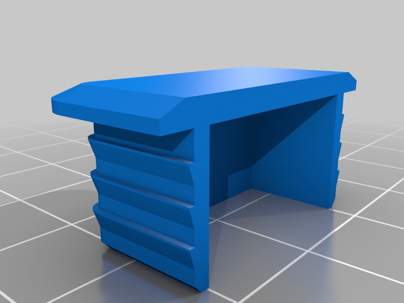 🟪 1 inch square tube end cap・Free STL File for ・Cults