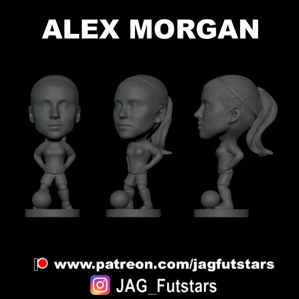 arquivo STL Alex Morgan - Mujer Fútbol STL 🇺🇸 ・modelo de impressão 3D ...