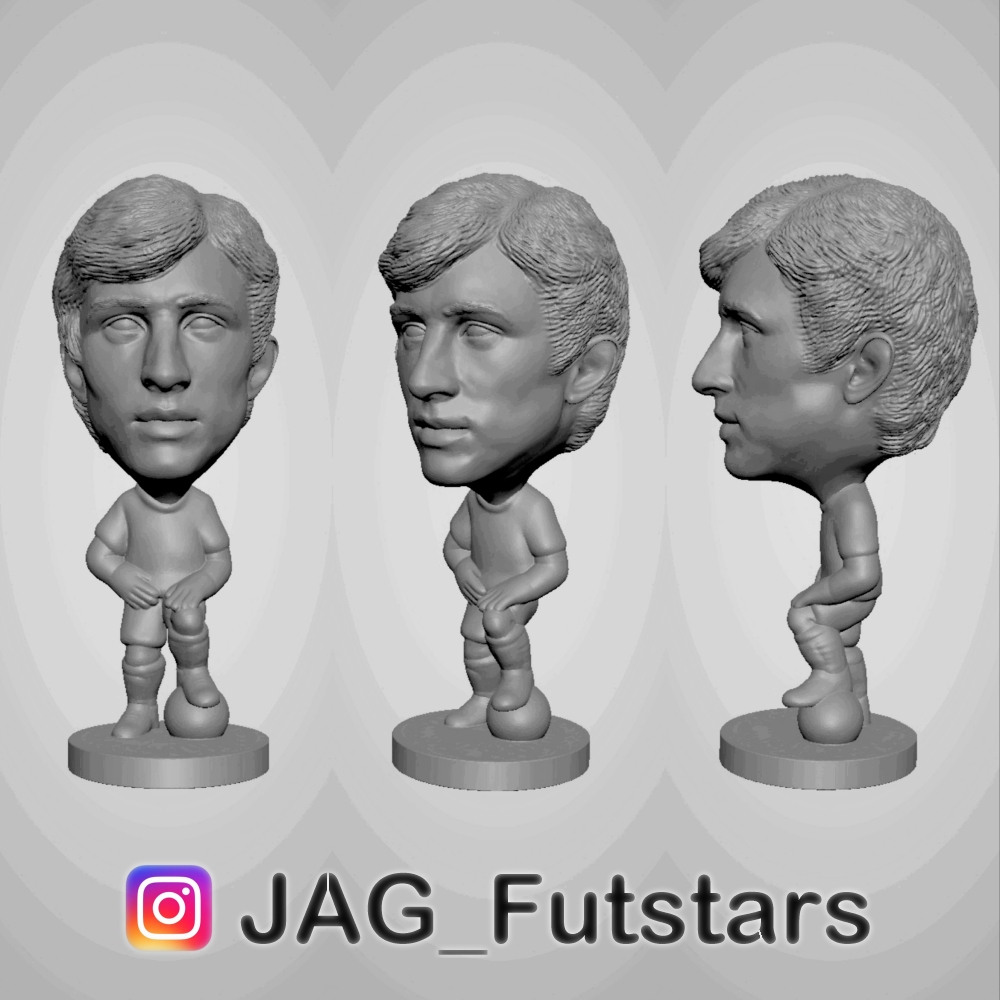 STL file Johan Cruijff - Soccer Figure ⚽ ・3D printable design to download・Cults