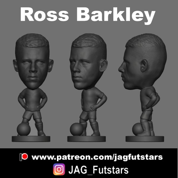 STL file Barkley - Soccer Figure ⚽ ・Model to download and 3D print・Cults