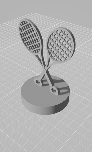 STL file Tennis logo for business card holder 🎾 ・3D printing idea to ...