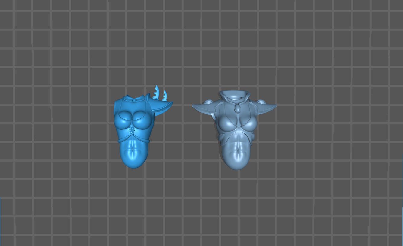 🛰 Space and Pirate Space Elf torsos・ 3D File for ・Cults