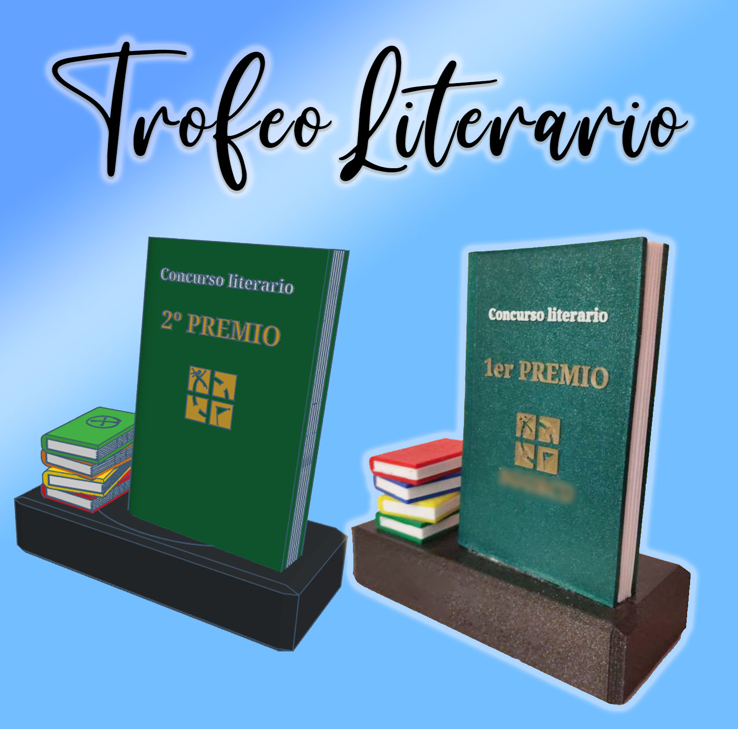 arquivo STL 🏆 Literary Trophy (trofeo literario) ・Design para download ...