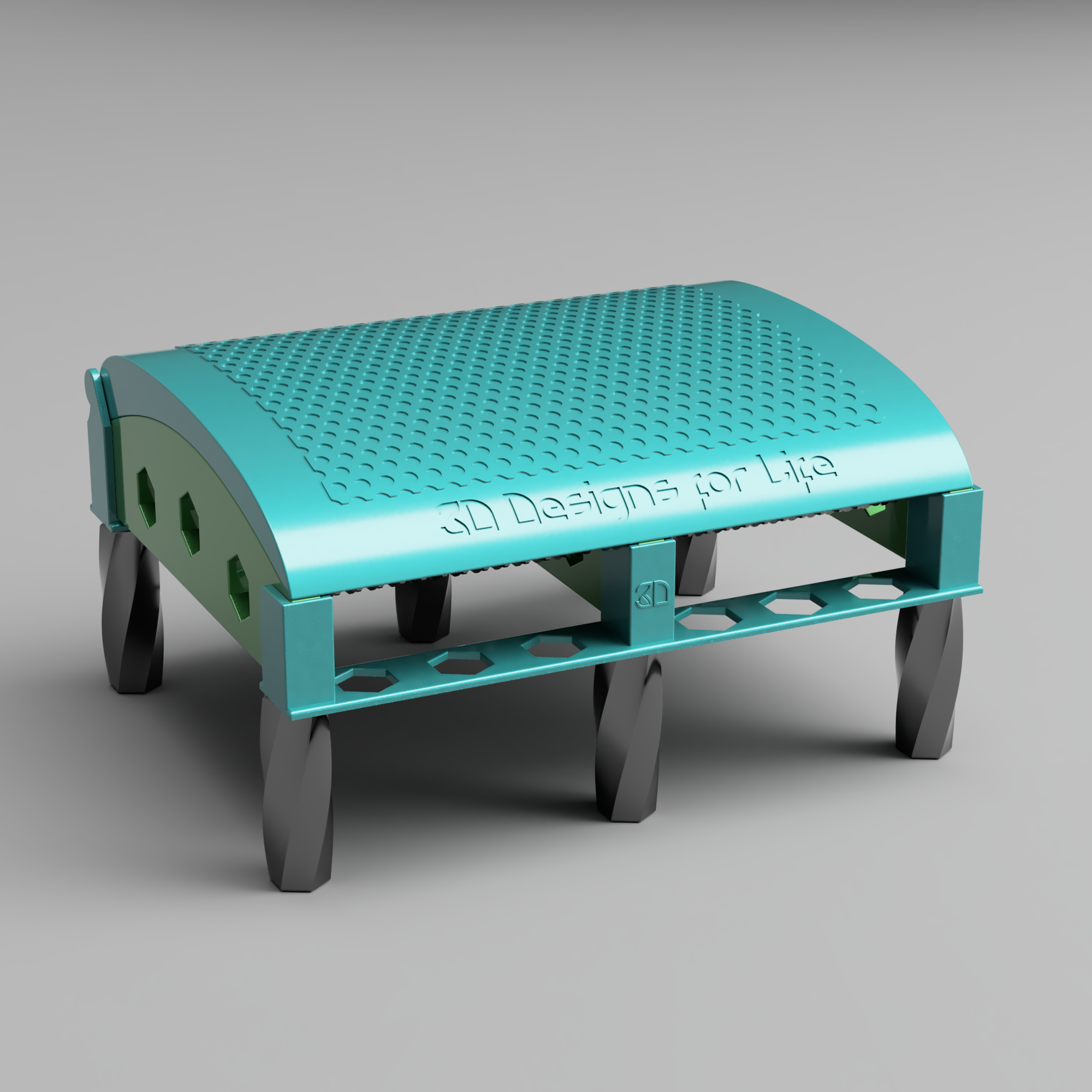 🦶 Foot Rest Plus Foot Massager・ STL File for ・Cults