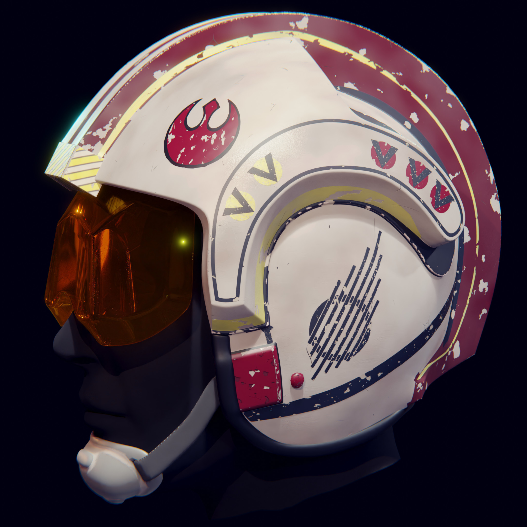 STL file X-Wing Helmet from Star Wars 🚀・Model to download and 3D print ...