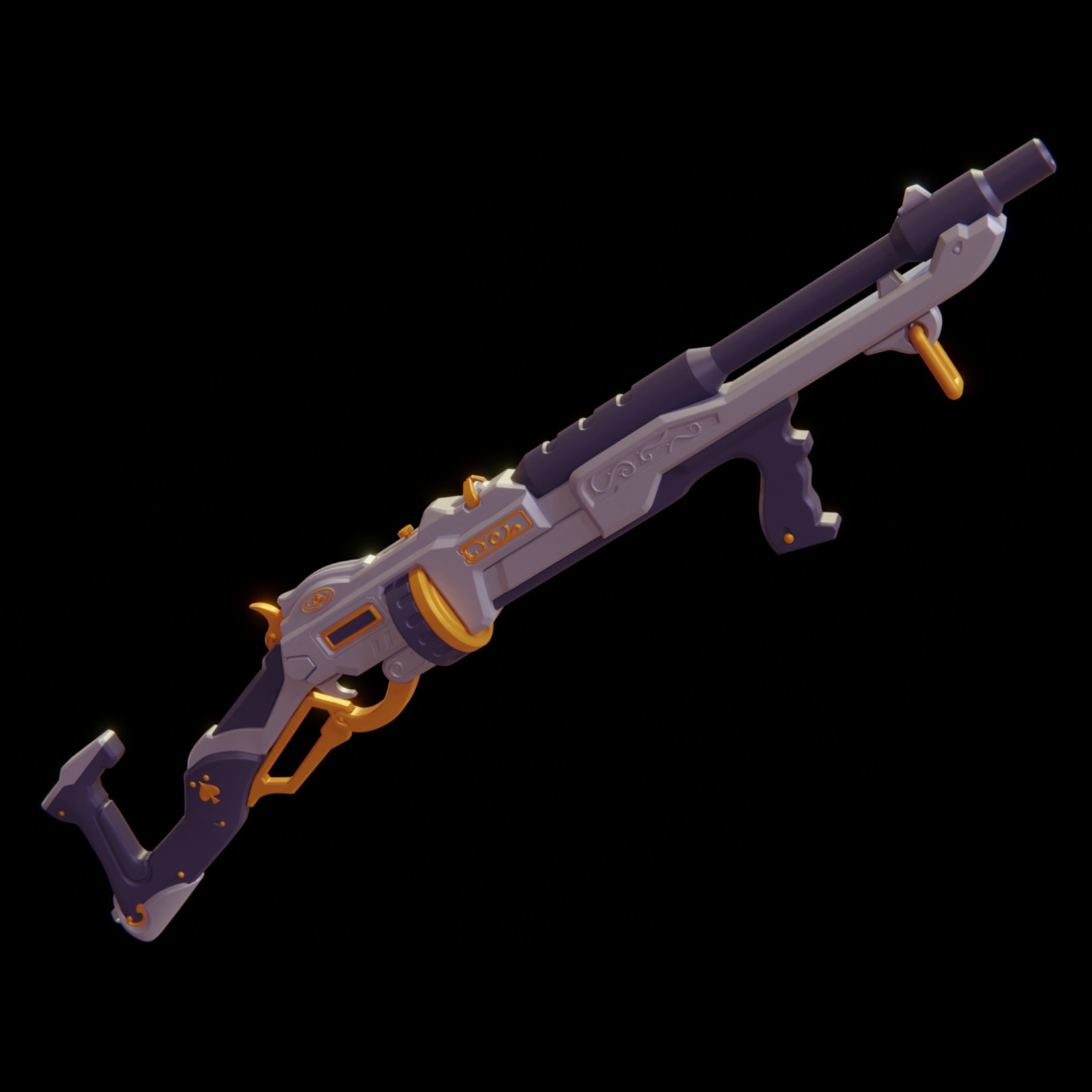 Archivo 3D Rifle Ashe Gangster Skin de OverWatch 💭 ・Modelo de impresora ...