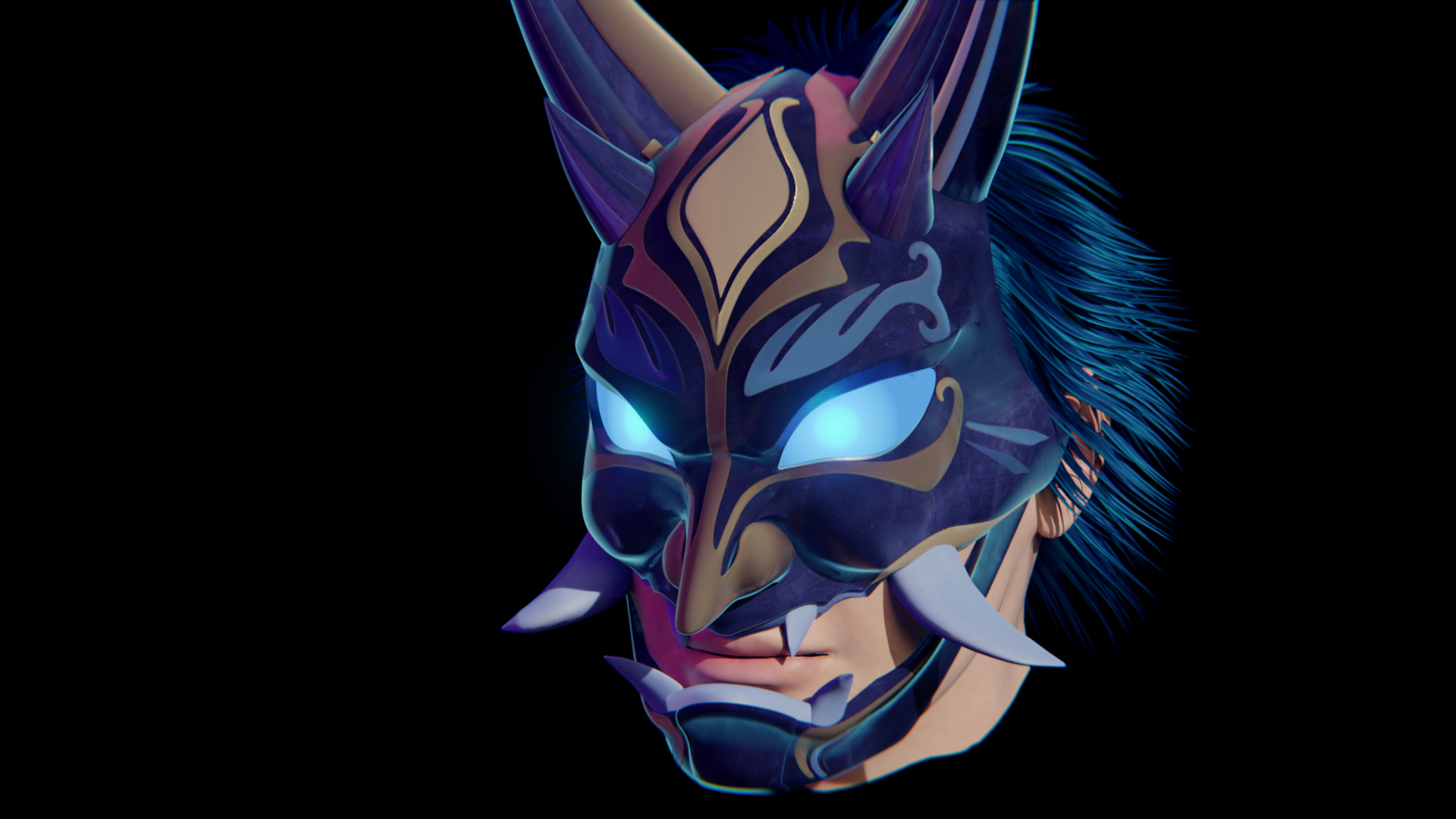 STL file Xiao mask from Genshin Impact 💭 ・Model to download and 3D ...