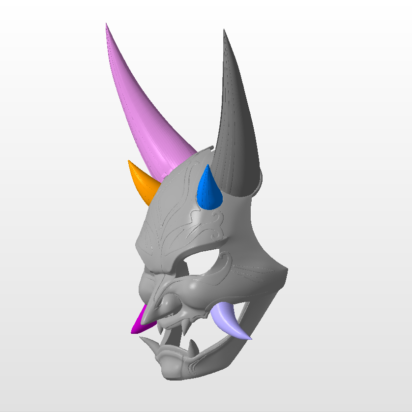 STL file Xiao mask from Genshin Impact 💭 ・Model to download and 3D ...