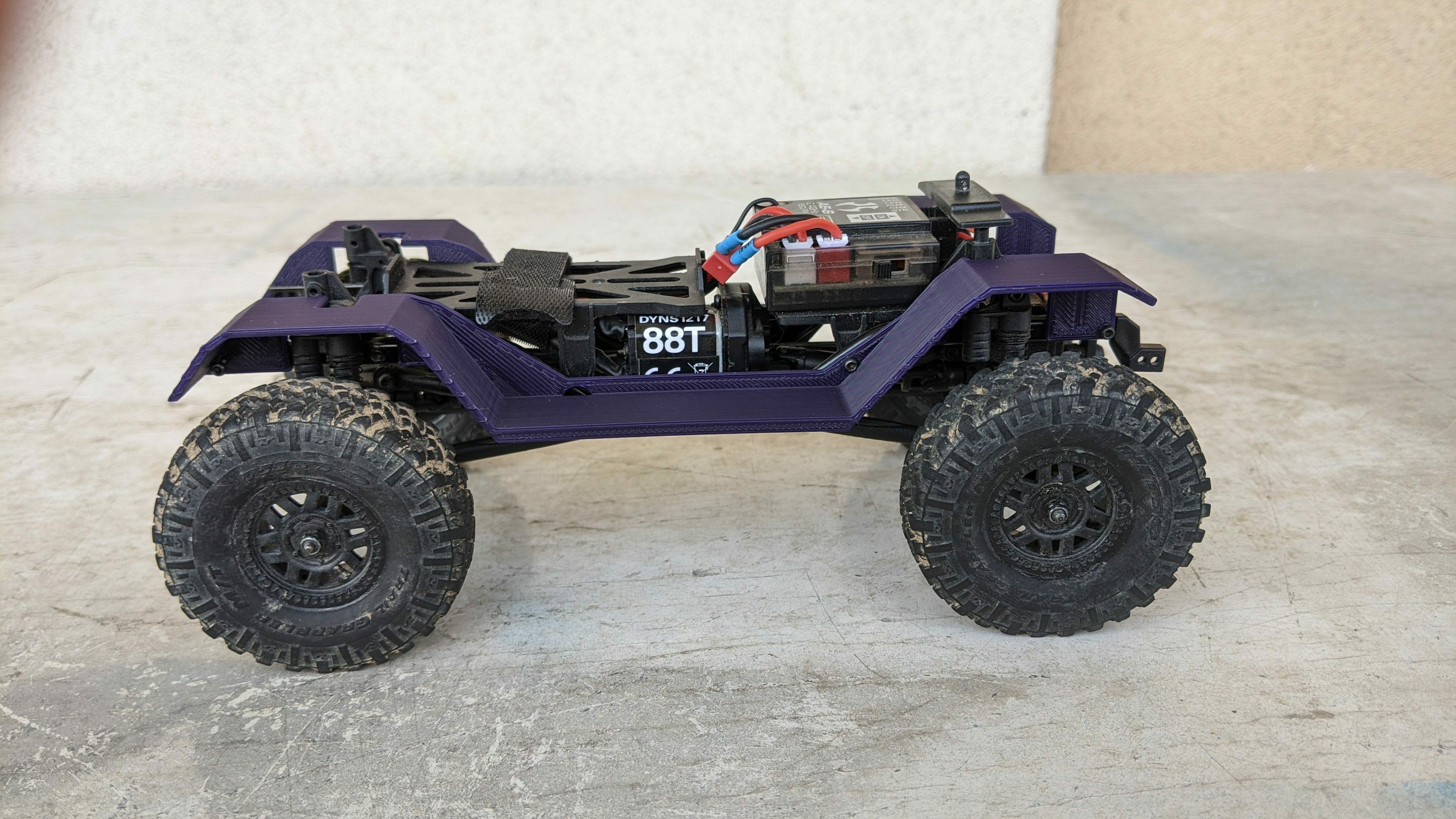 STL 文件 axial scx24 Rubicon 挡泥板 , axial scx24 盖轮 🚁 ・可下载 3D 打印模型・Cults