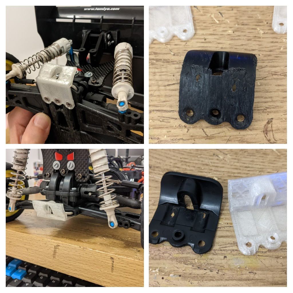 🏎️ tamiya tt02b rear bumper・ STL File for 3D printing・Cults