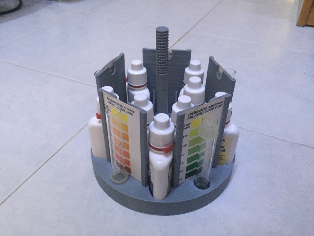 👽 Test Kit Holder (Aquaponics/Aquarium etc)・Free 3D File for ・Cults