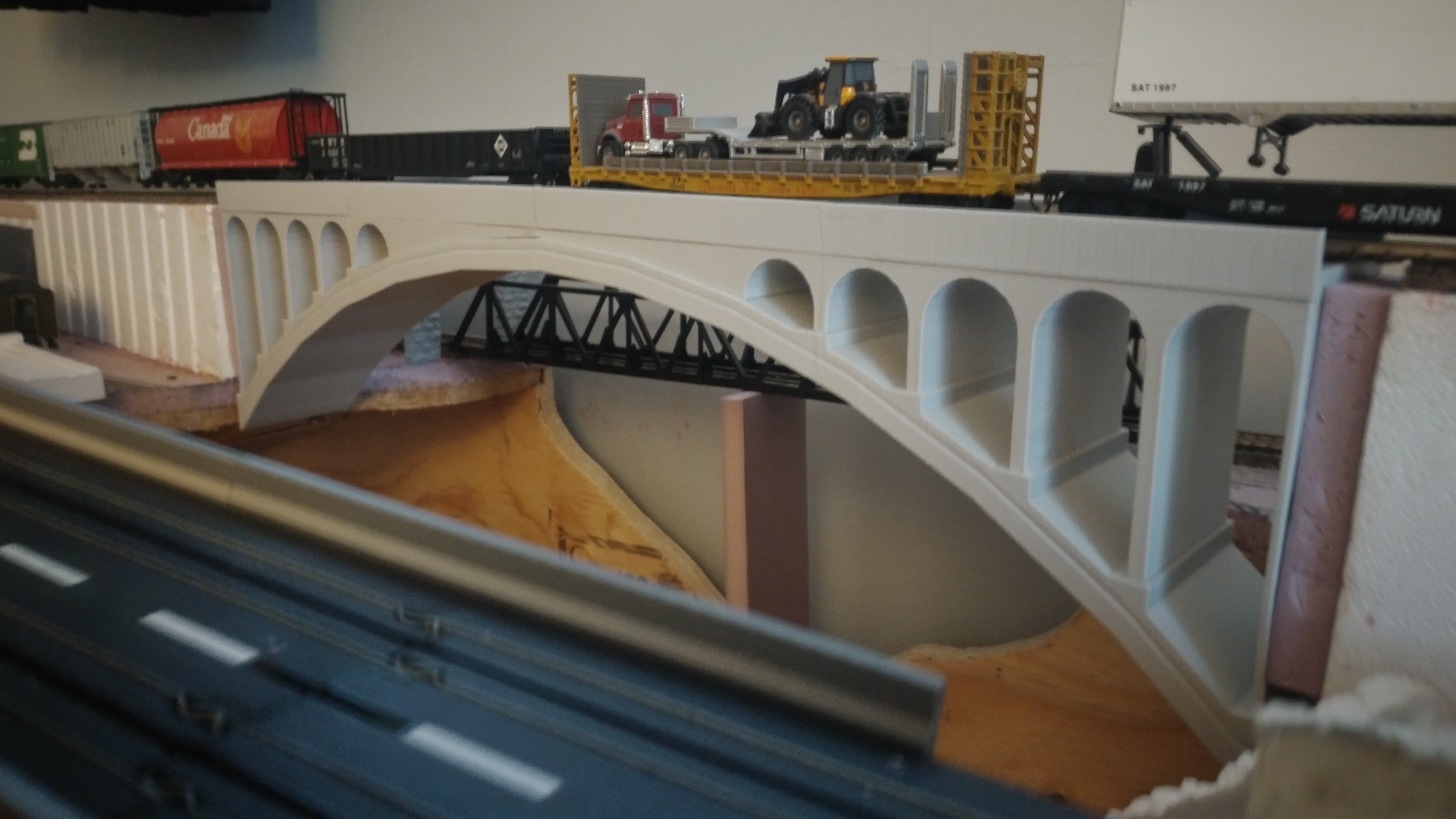 🚆 HO scale double arch train bridge・Free STL File for ・Cults