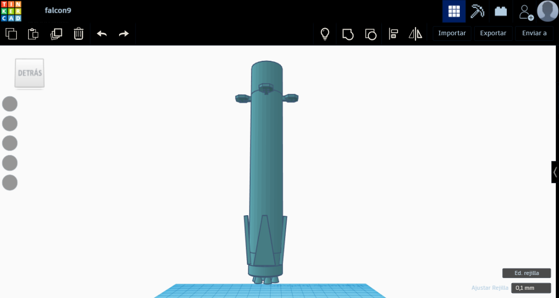 Arquivo grátis STL falcon 9 🎨 ・design para impressão 3D e download・Cults