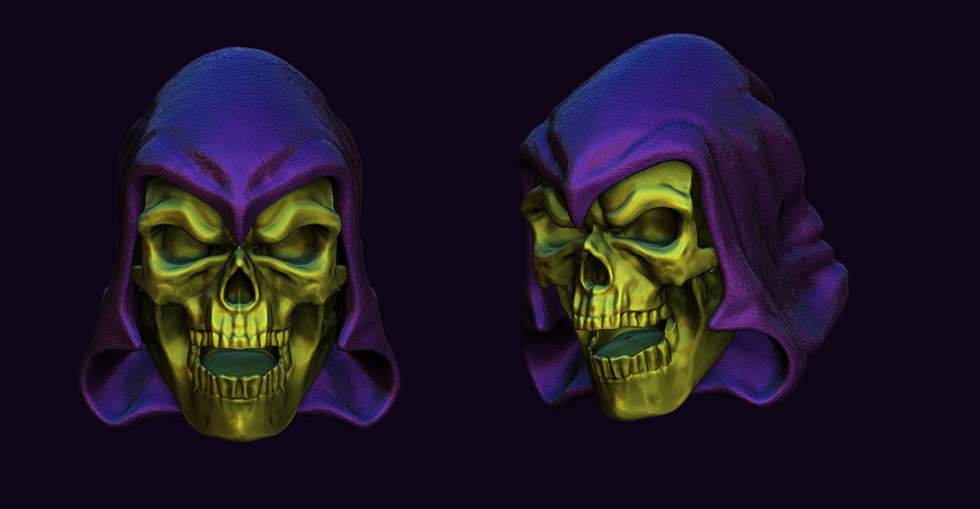👫 skeletor revelations head for action figures・ STL File for ・Cults