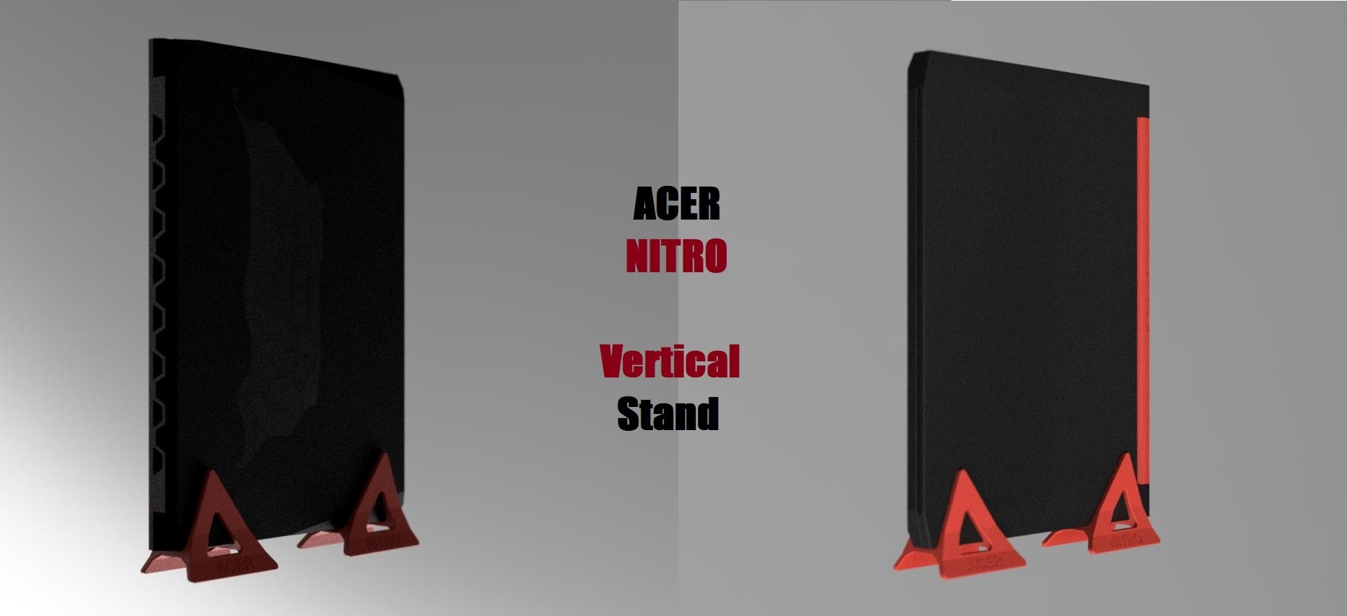 STL file Vertical Stand ACER NITRO - Vertical Stand for Laptop ACER ...