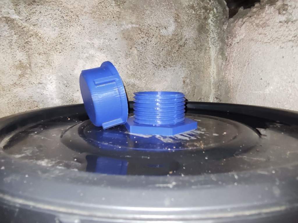 🚰 Water tank adapter with screw cap・Free 3D File for ・Cults