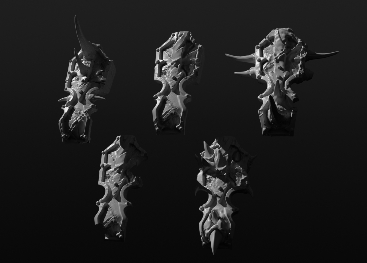 🎲 Sickly Evil armor for Dominant Cursader・ STL File for ・Cults