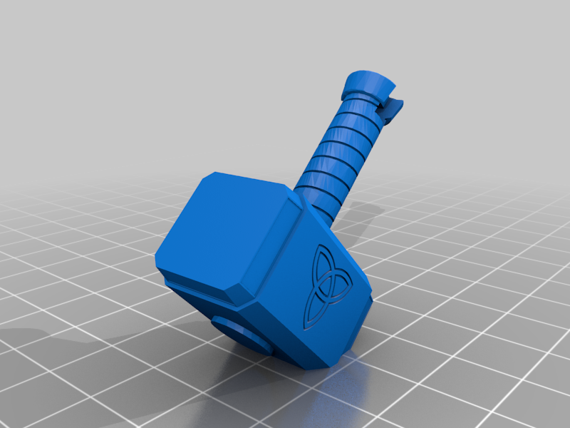 🧲 Mjolnir Magnetic Keychain・Free STL File for ・Cults