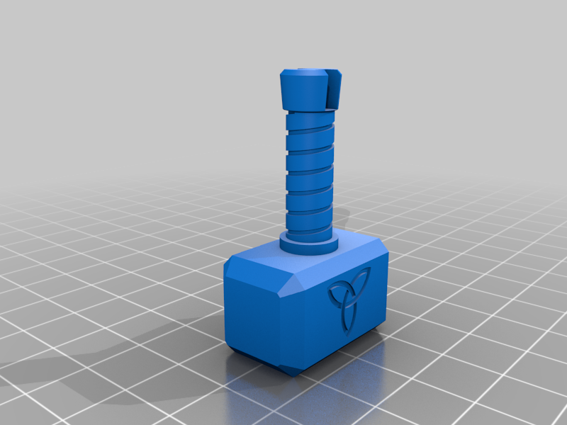 Free STL file Mjolnir Magnetic Keychain 🧲 ・Model to download and 3D ...