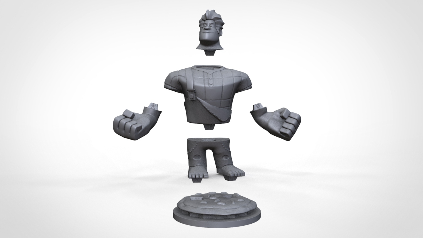 STL file Wreck-It Ralph 🎬 ・3D printer design to download・Cults