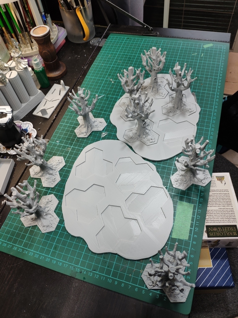 🧸 Wargaming forest base template・Free 3D File for ・Cults