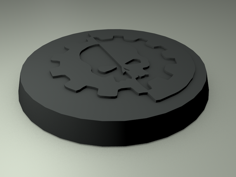 ⚔ W40K - base 32mm - Adeptus Mechanicus・Free STL File for ・Cults