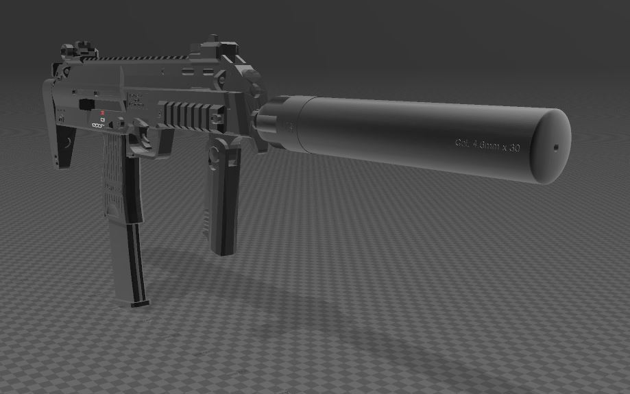 STL file Heckler & Koch mp7 A1 🔫 (OBJ and 3MF)・3D print object to download・Cults