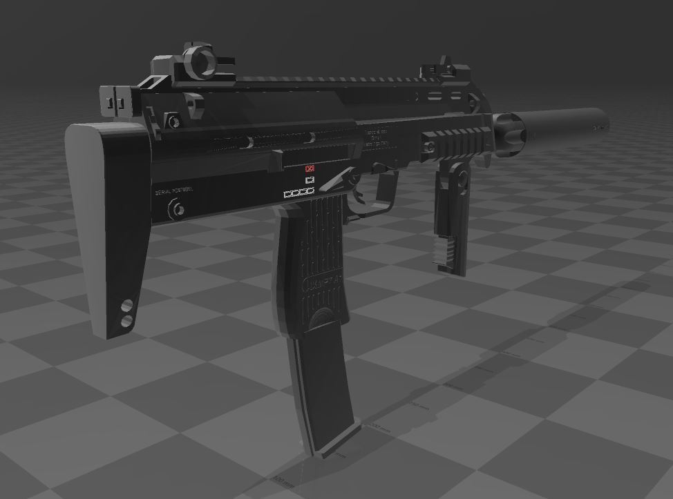 STL file Heckler & Koch mp7 A1 🔫 (OBJ and 3MF)・3D print object to download・Cults