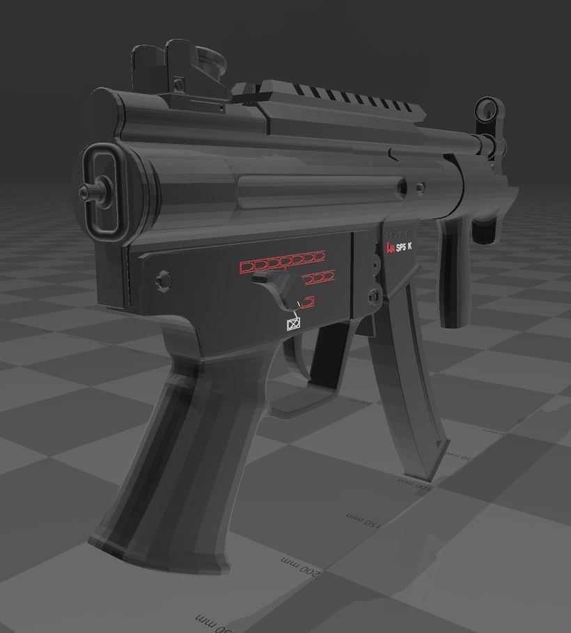 STL file Heckler Koch SP5 K 🔫 (OBJ and 3MF)・3D printing design to ...