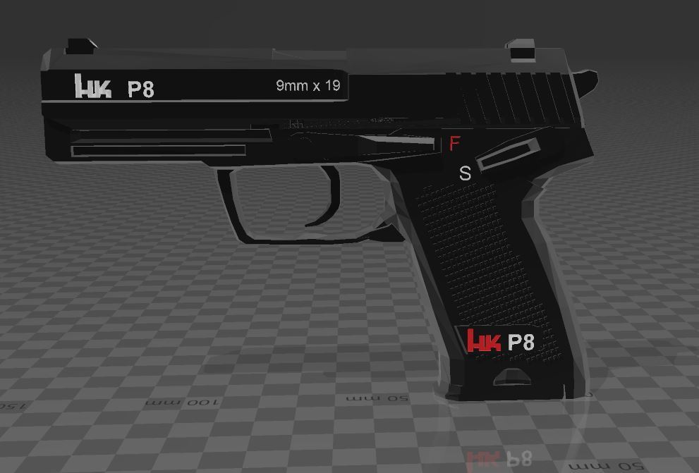 🔫 HECKLER KOCH P8・ STL File for ・Cults