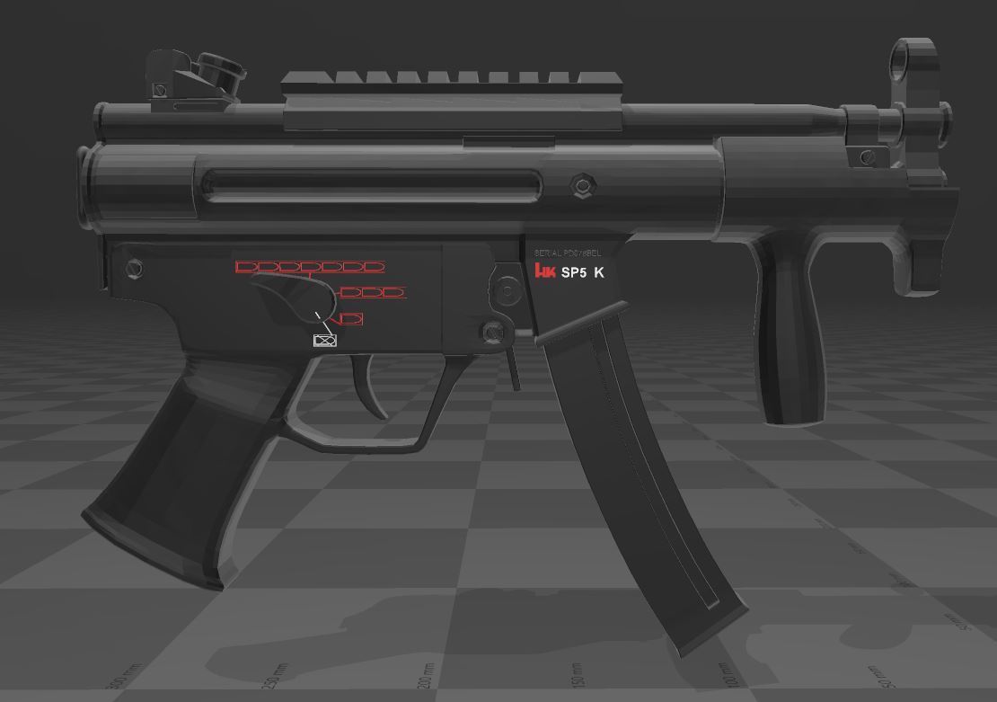 STL file Heckler Koch SP5 K 🔫 (OBJ and 3MF)・3D printing design to ...