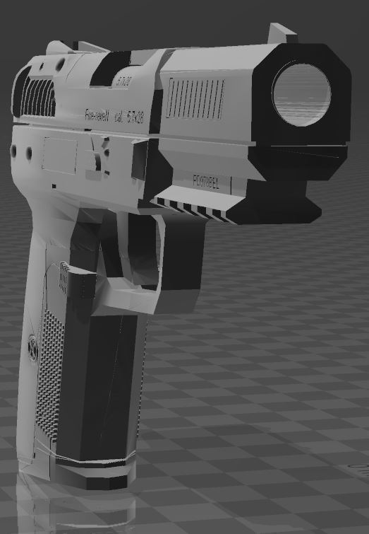 STL file FN-Five-seveN Herstal Belgium 🇧🇪 (OBJ and 3MF)・Design to ...