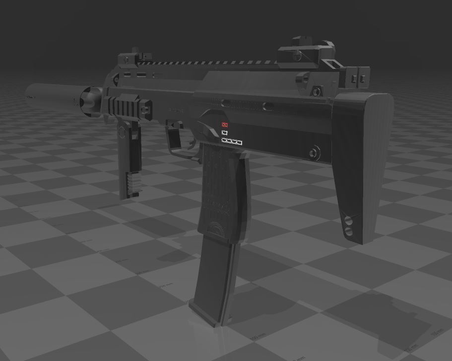 STL file Heckler & Koch mp7 A1 🔫 (OBJ and 3MF)・3D print object to download・Cults