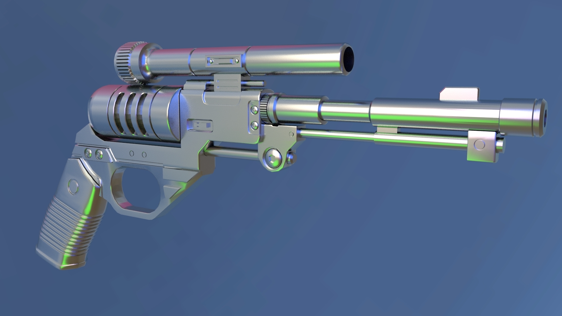 ⭐ Star Wars DE-10 Blaster・ OBJ File for ・Cults