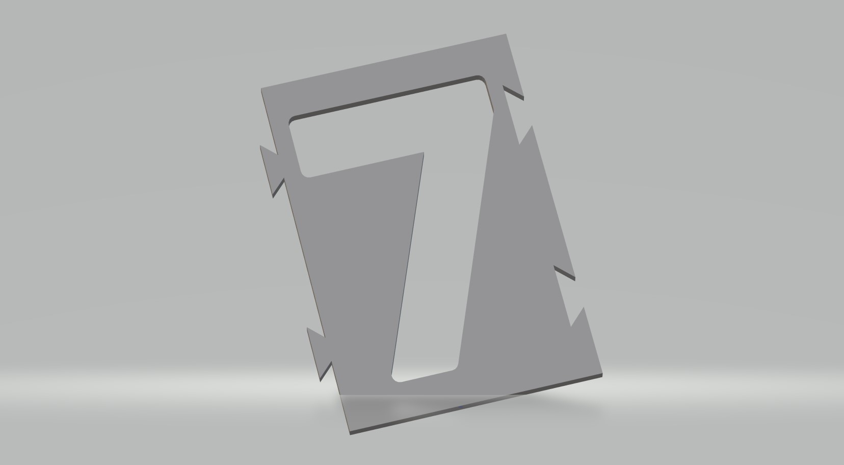 STL file Stencil number "7" for spray paint, brush, airbrush. 🎨・3D ...