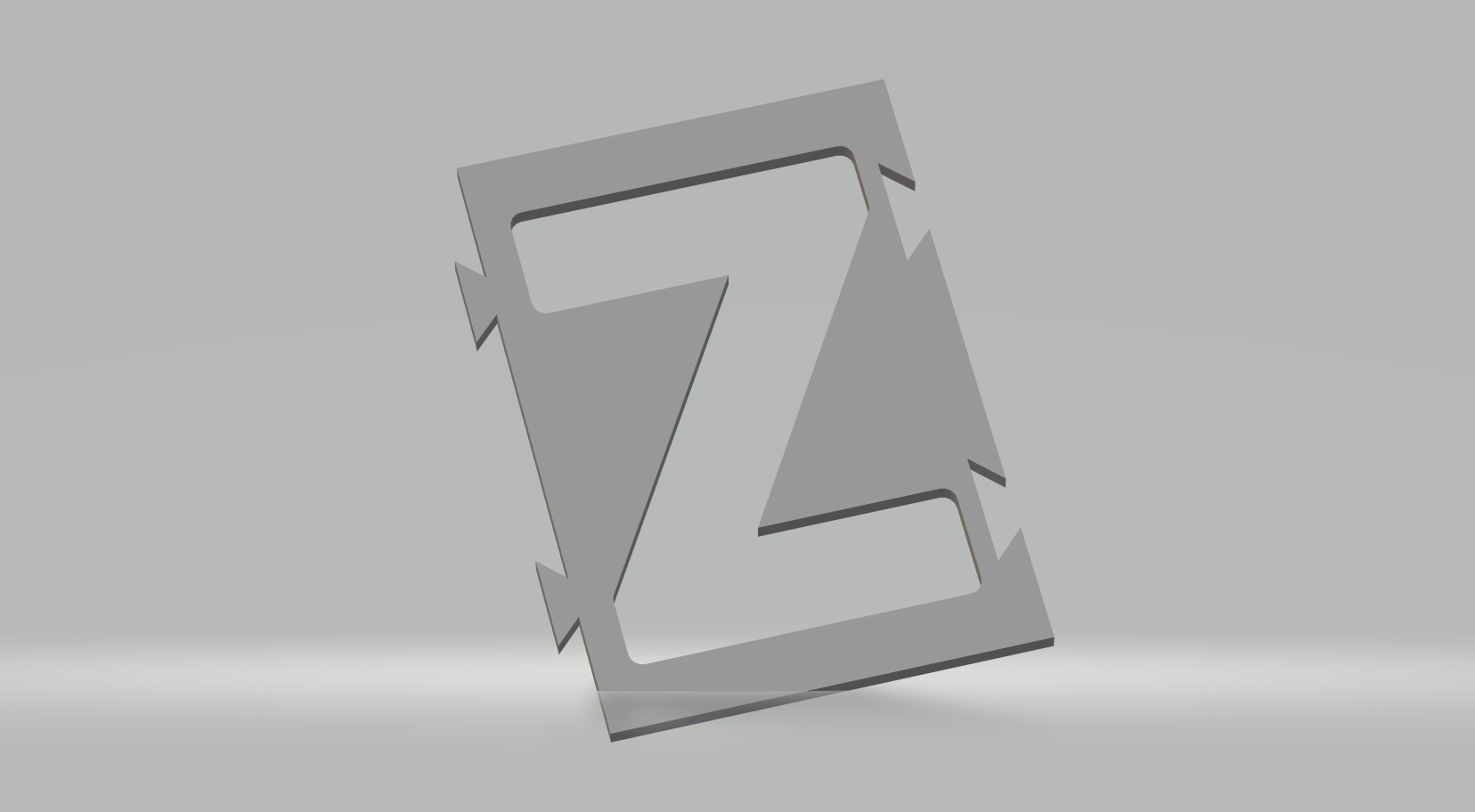 STL file Stencil letter "Z" for aerosol paint, brush, airbrush 🎨 ・3D ...