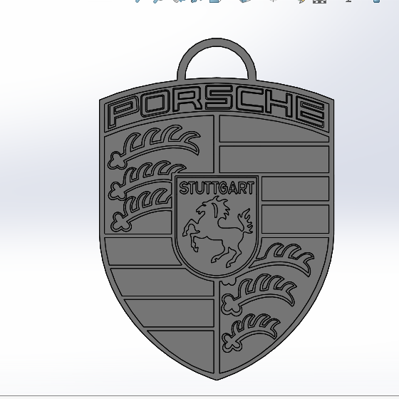 🗝️ Porsche keychain・Archivo STL para ・Cults