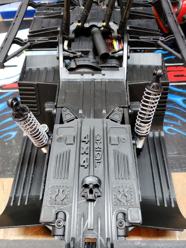 🚁 Axial SCX10 Rear Chassis Rail cover・ 3D File for ・Cults