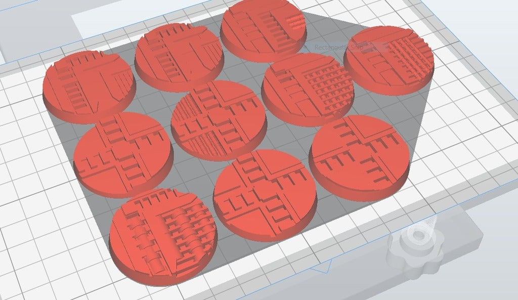 ⚔ Necromunda / Warhammer 40k Bases 40mm・Free STL File for ・Cults
