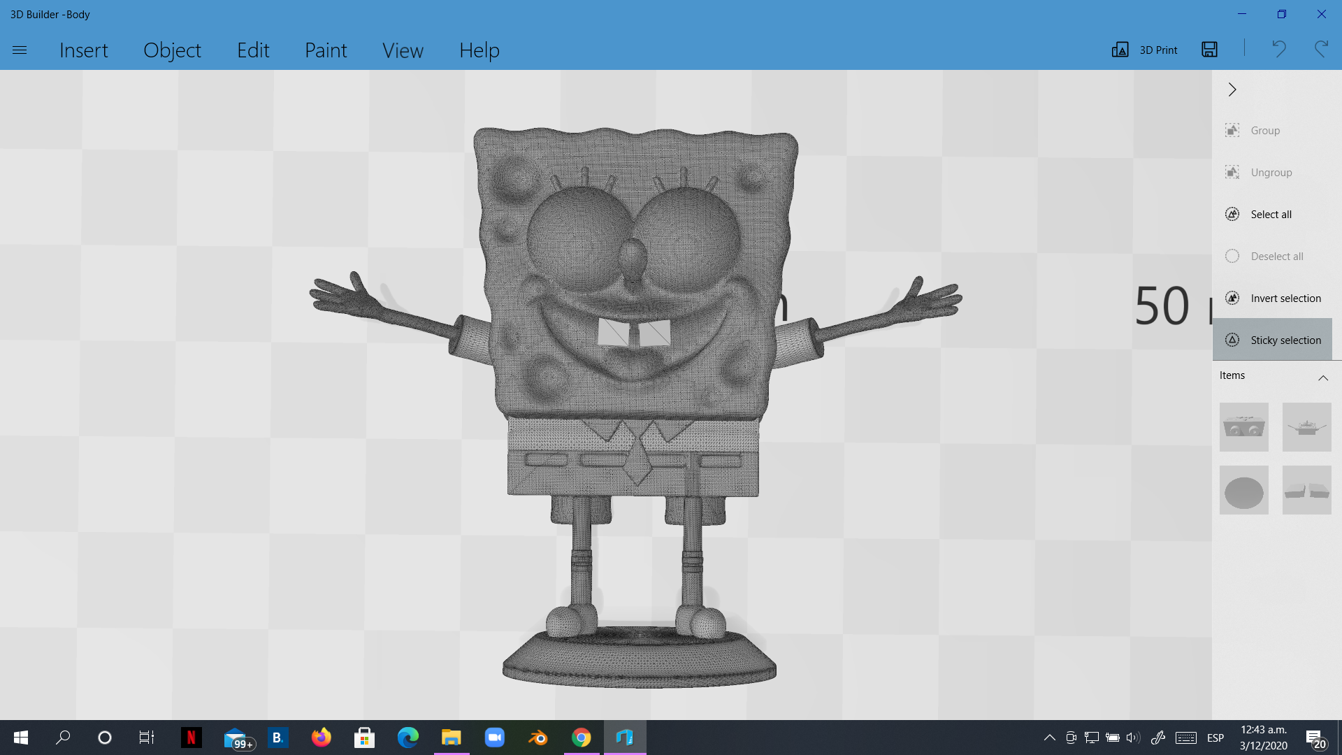 🗿 Spongebob Happy sculpture 3D print・ 3D File for ・Cults