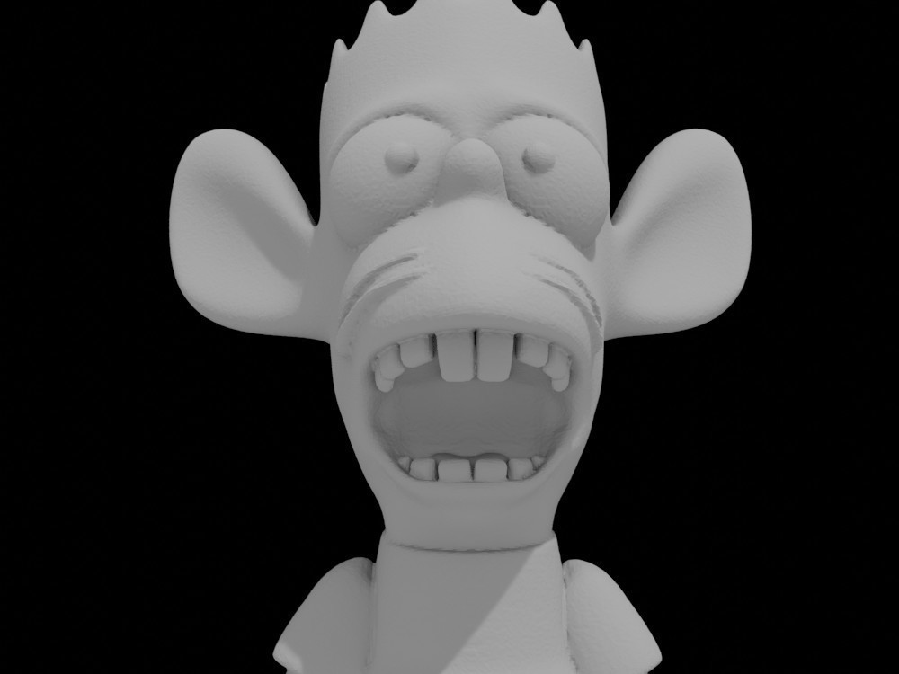 arquivo 3D Bart Simpson rat boy 3D printable model cartoon print 3D ...